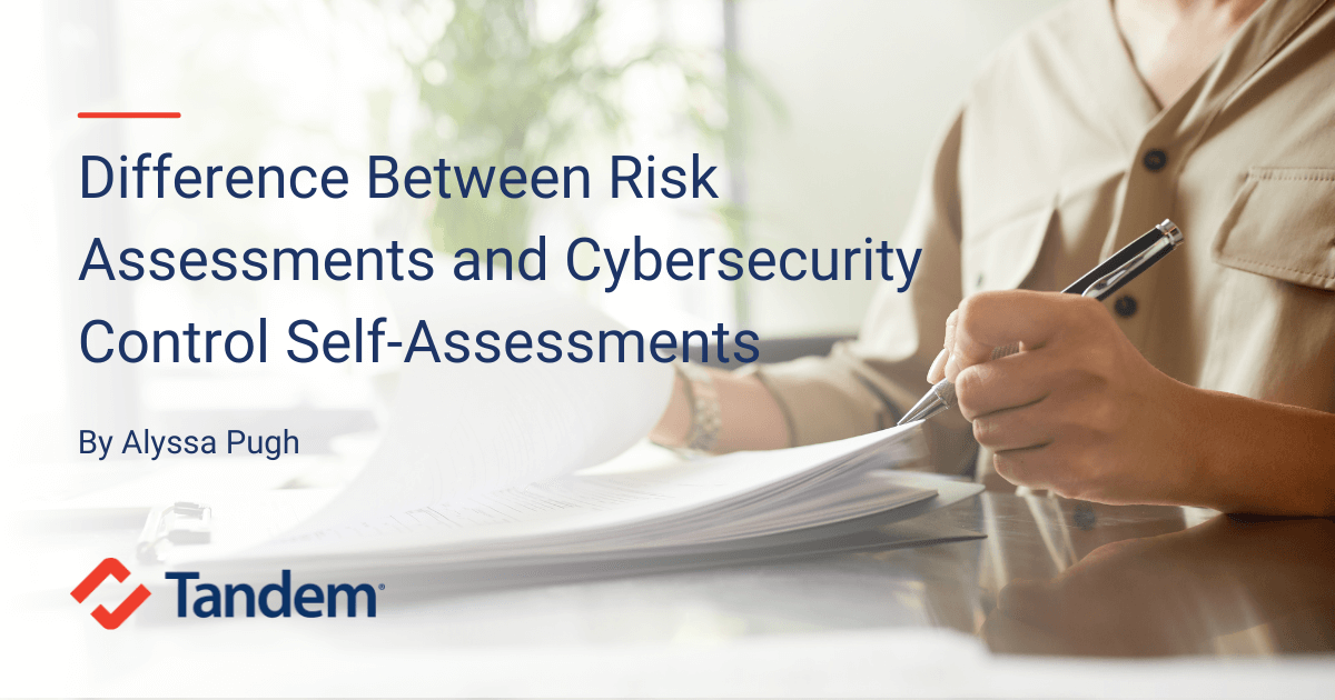 Difference Between Risk Assessments and Cybersecurity Control Self ...