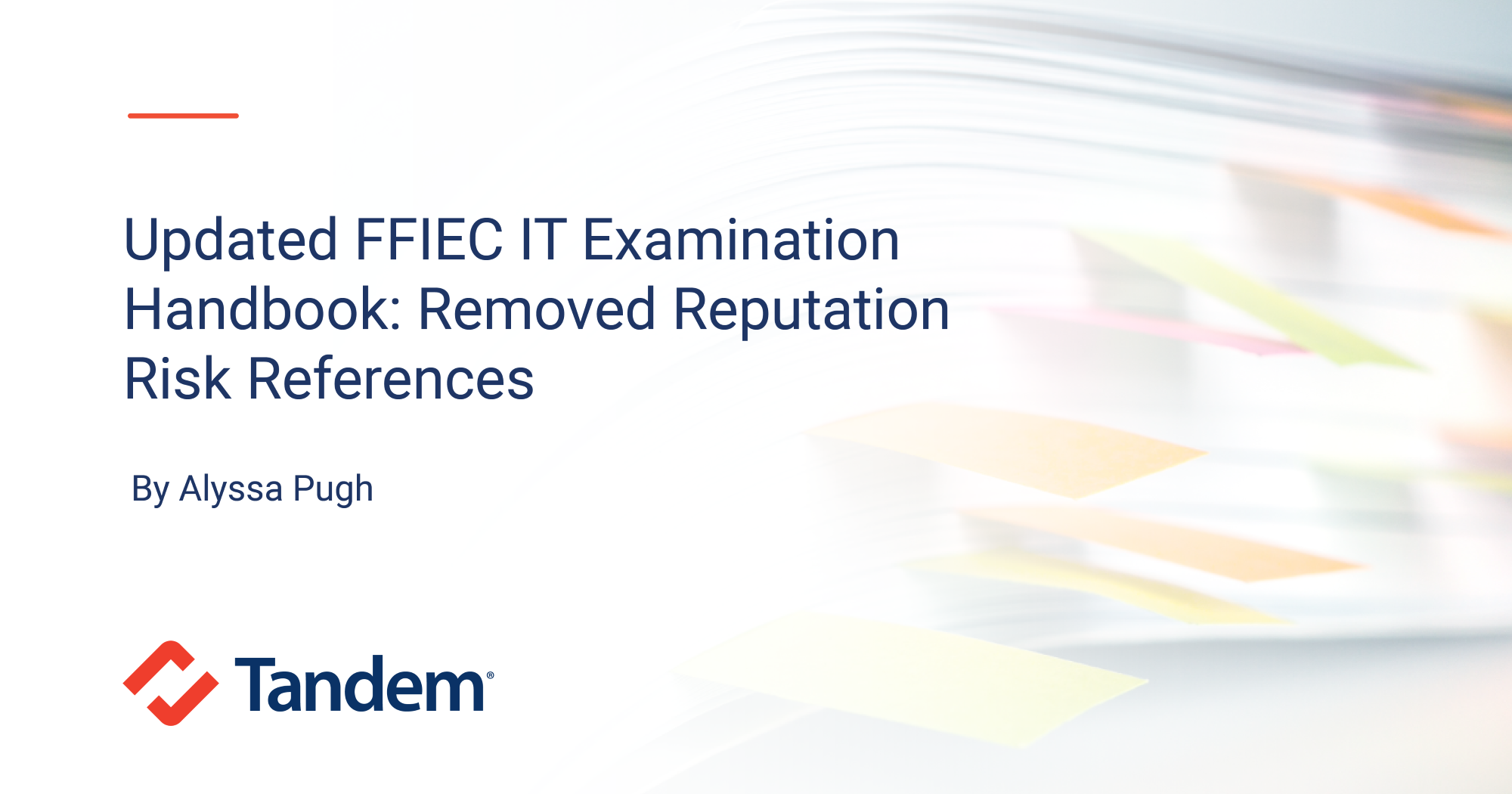 Updated FFIEC IT Examination Handbook: Removed Reputation Risk ...