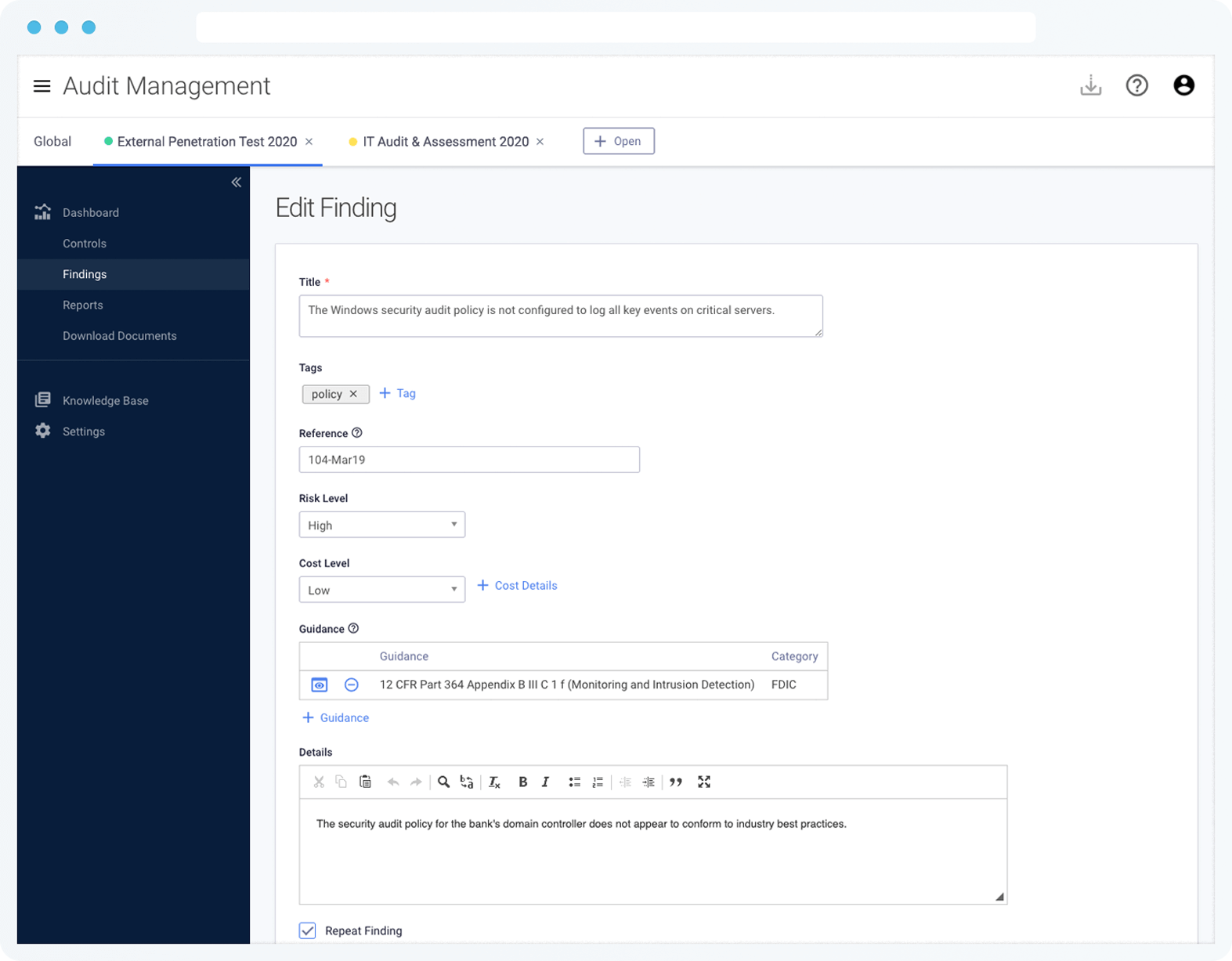 Audit Management Software - Tandem