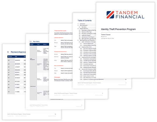 Identity Theft Prevention Program Software - Tandem