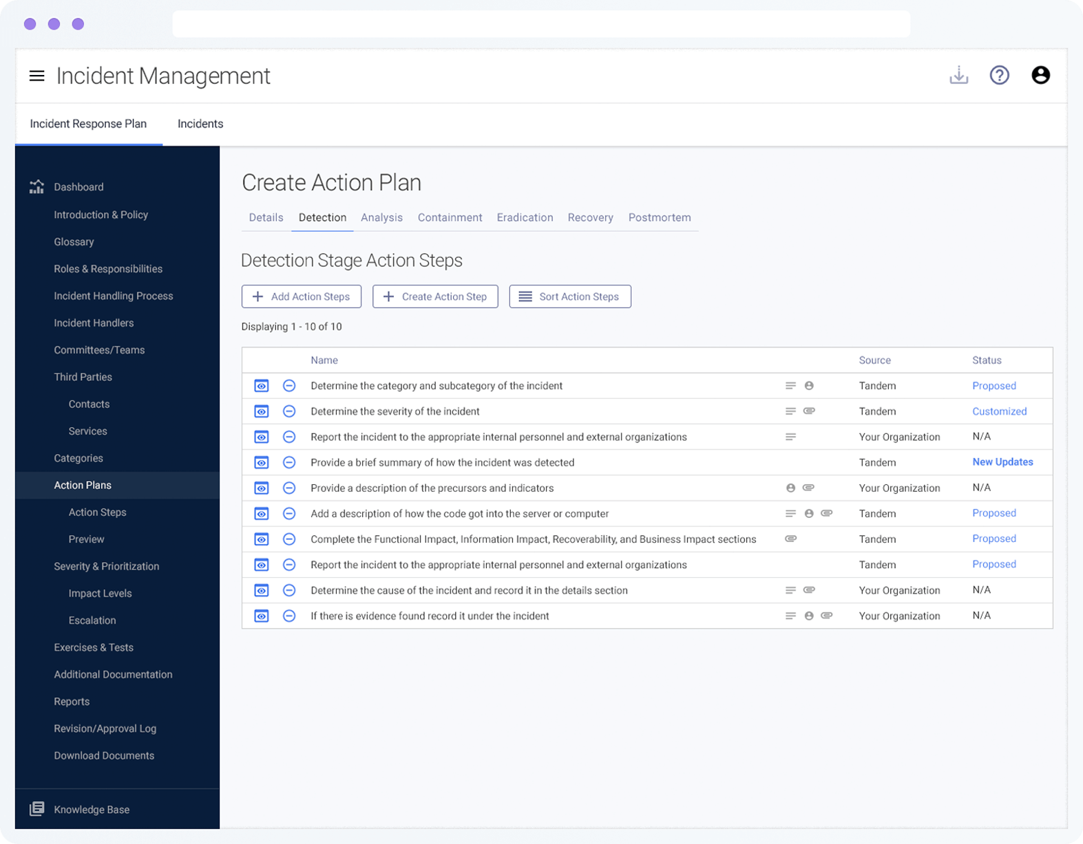 Incident Management Software - Online Solution - Tandem