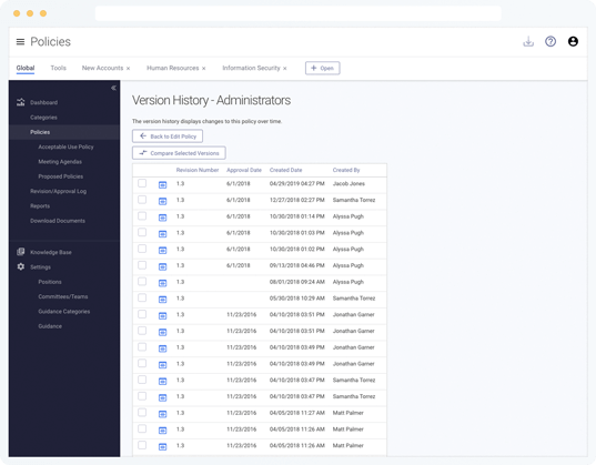 Information Security Policies Management Software - Tandem