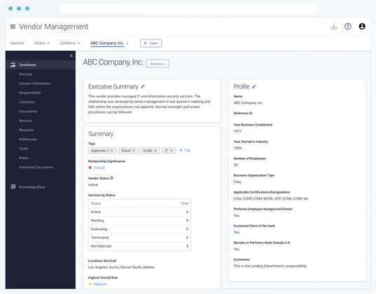 Vendor Management Software - Tandem