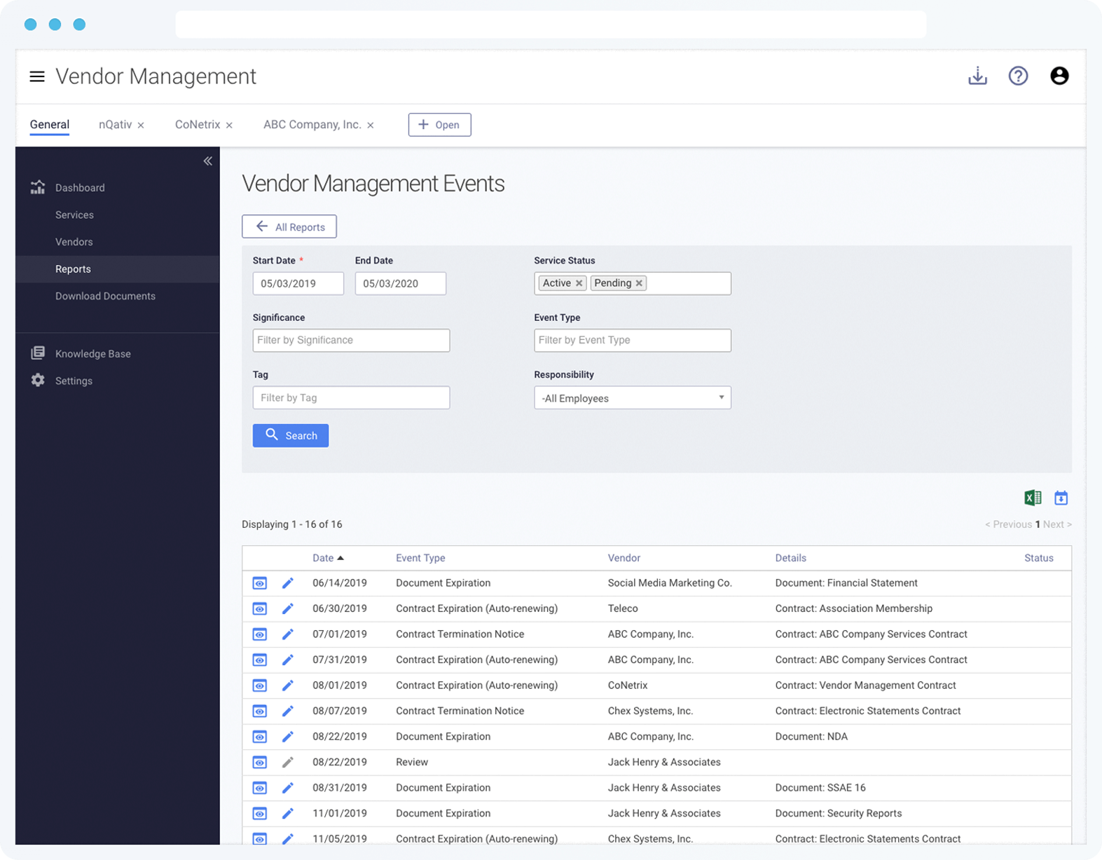 Vendor Management Software - Tandem