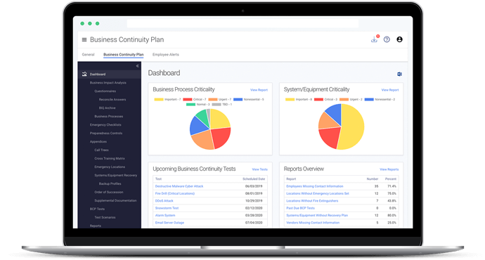 Business Continuity Planning Software - Tandem